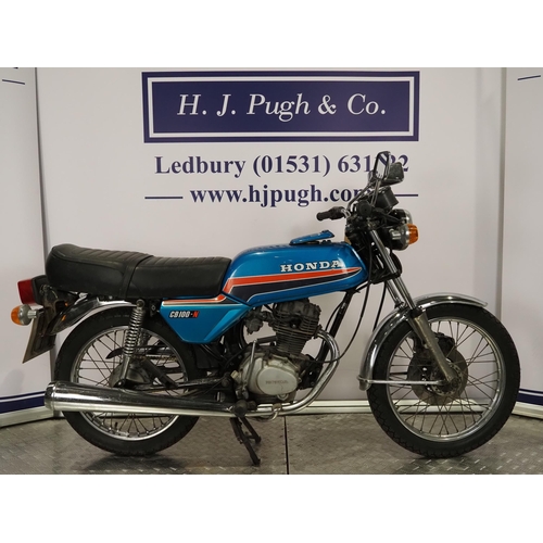 Honda CB100N motorcycle project. 1980. 99cc Engine turns over. Almost ...