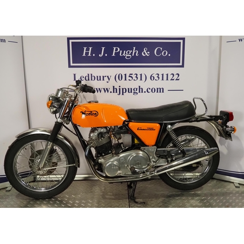 Norton Commando 750 motorcycle. 1972. 745cc Frame No. 209103 Engine No ...