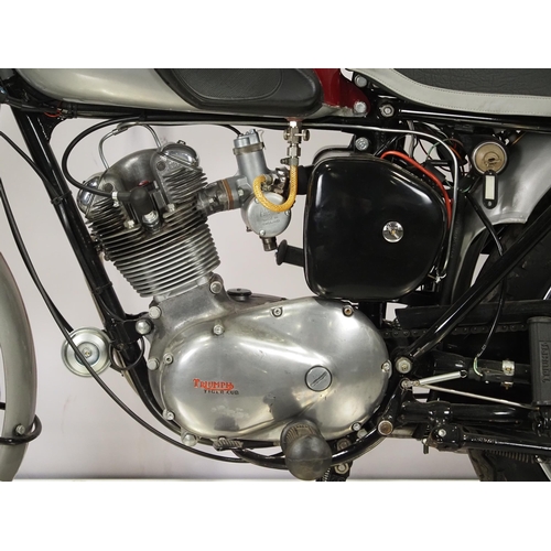 Triumph Tiger Cub motorcycle. 1963. 200cc Frame No. T92099 Engine No ...