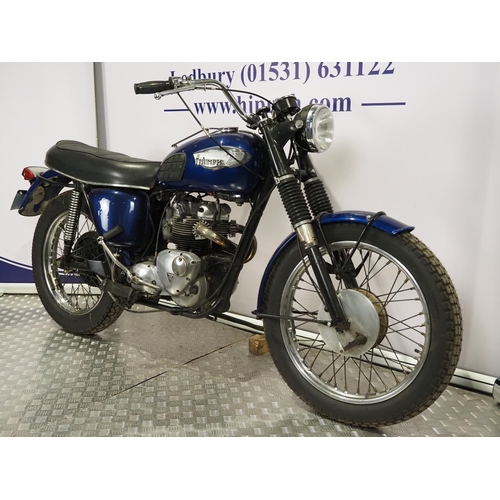 Triumph T100C Trophy Frame No. T100C H60388 Engine No. T100C H60388 ...
