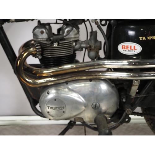 Triumph T100C Trophy Frame No. T100C H60388 Engine No. T100C H60388 ...