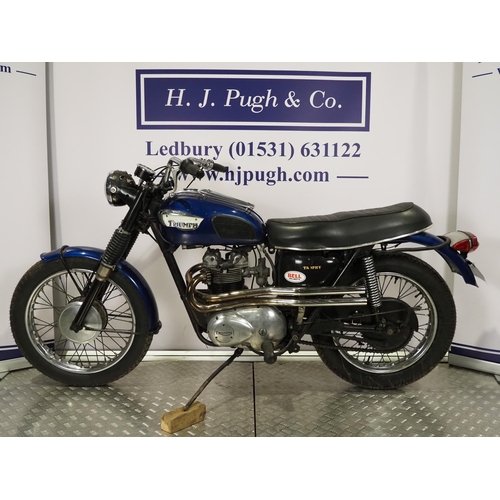 Triumph T100C Trophy Frame No. T100C H60388 Engine No. T100C H60388 ...