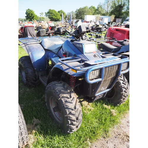 Polaris Trail Boss 350 quad. Runs and drives. Key in office