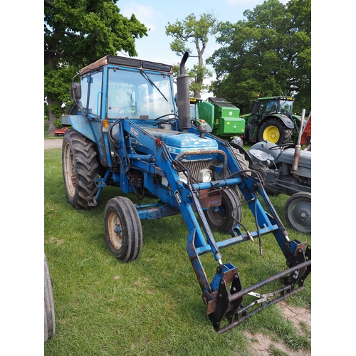 Ford 5610 tractor. With Tanco 968 loader, showing 6652 hours. Reg. A344 ...