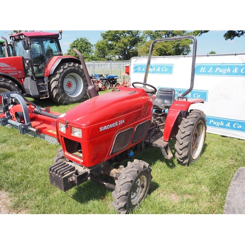 Siromer 204 4wd compact tractor. Runs and drives, c/w roll bar. Comes ...