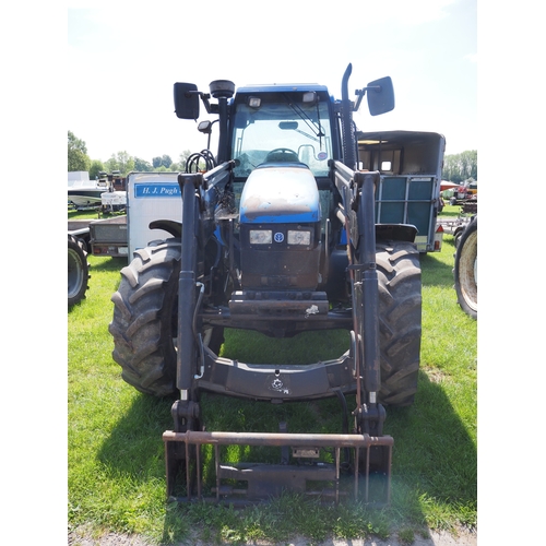 New Holland TS115 tractor with trima and 30p loader. Showing 8313 hours ...