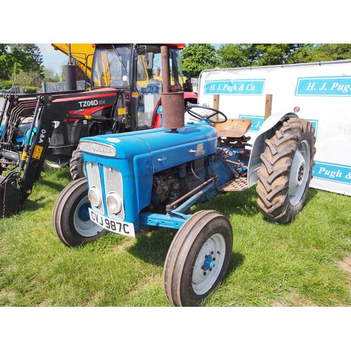 Fordson Super Dexta tractor, 1965. Runs and drives. Reg. CVJ 987C. V5 ...