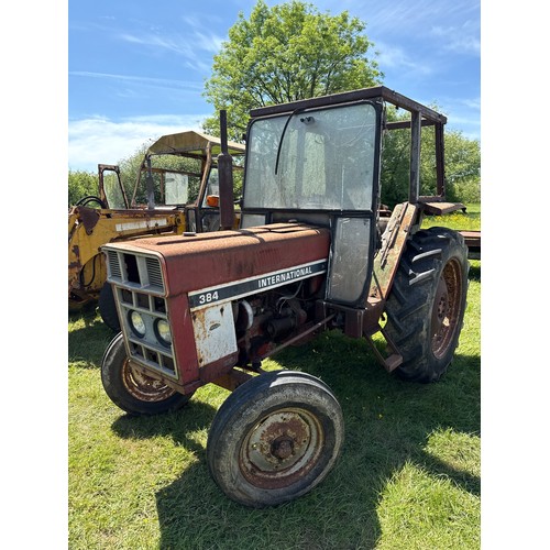 International 384 tractor, 1978. Supplied to the farm as new. Runs. Reg ...