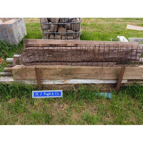 Pallet of reclaimed posts