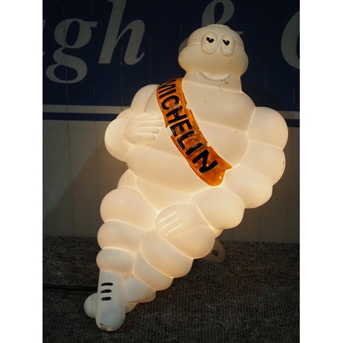 Plastic illuminated Michelin man in working order