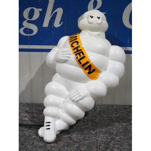 Plastic illuminated Michelin man in working order
