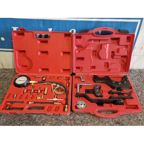 Engine timing tool kit and fuel pressure tester
