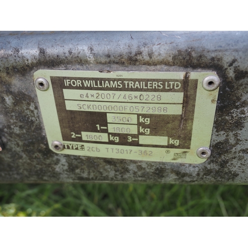 Ifor Williams TT3017-362 drop side tip trailer