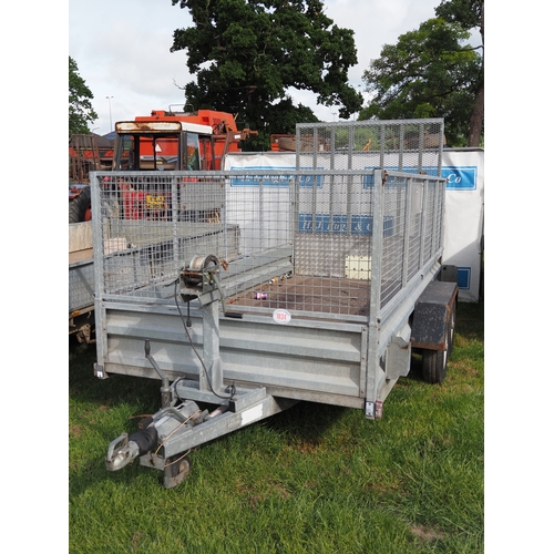Indespension mesh side trailer with winch 12ft