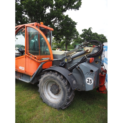 JLG 4013 telehandler. Runs and drives, showing 3300 hours, 1 owner, c/w ...