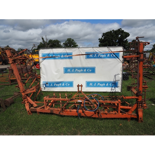 Folding 7 section seed harrows