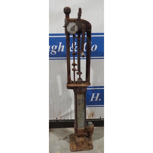 Bowser skeleton petrol pump for restoration