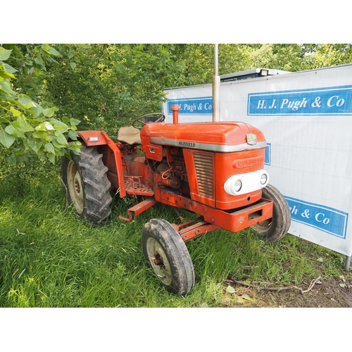 Nuffield 3/45 tractor. Runs and drives. Showing 8782 hours. Fitted with pick up hitch. Sn. 45N30073-