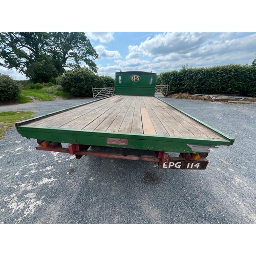 Vintage Guy Condor flat bed lorry. 1936. Fitted with Meadows petrol ...