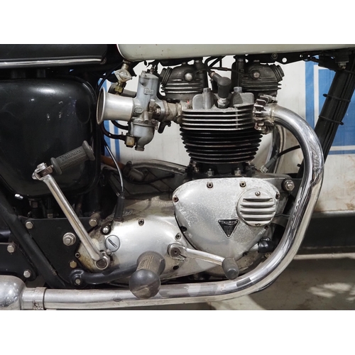 Triumph T120R Bonneville motorcycle. 1968 Frame No. T120RDU79347 Engine ...