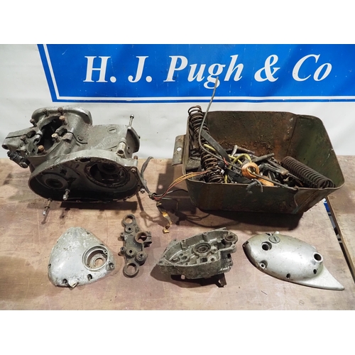 Triumph TR6 engine cases and other parts