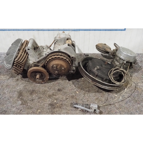 Clarke autocycle engine and Ariel Arrow engine parts