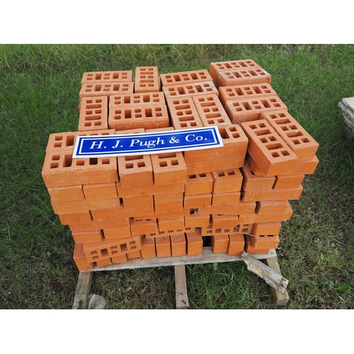 Pallet of ceramic bricks