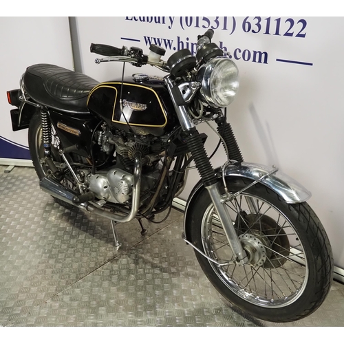 Triumph T140 Bonneville motorcycle. 1977. 744cc Frame No. XP79828 ...