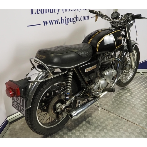 Triumph T140 Bonneville motorcycle. 1977. 744cc Frame No. XP79828 ...