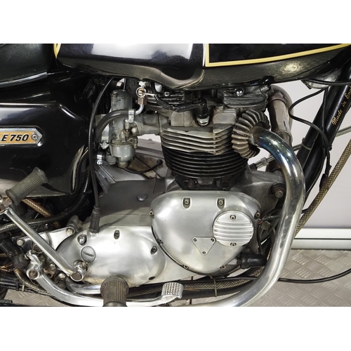 Triumph T140 Bonneville motorcycle. 1977. 744cc Frame No. XP79828 ...