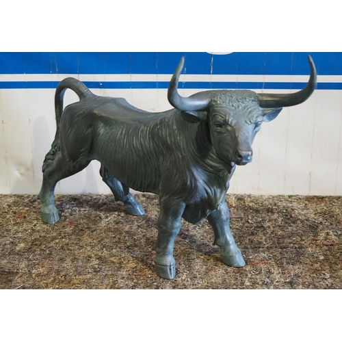 Resin bull ornament - 1