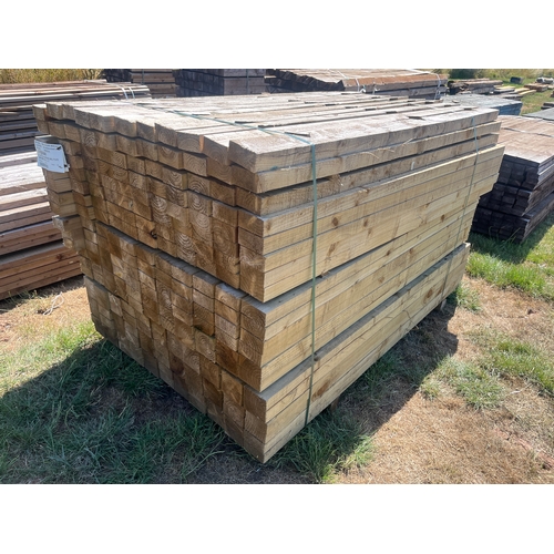 Notched wall plate sawn green timber 1.8m x 100mm x 47mm - approx 220