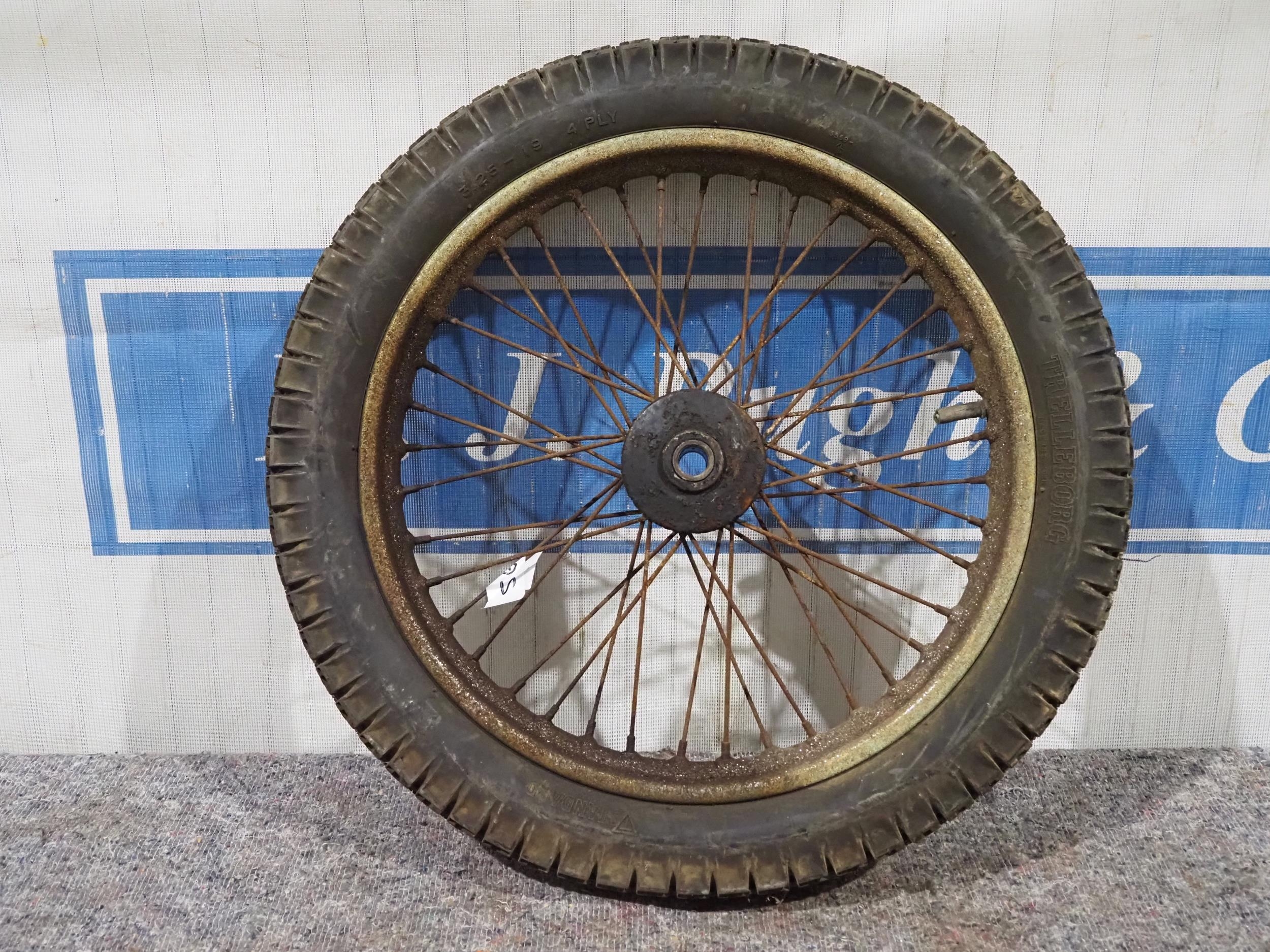 Triumph/BSA rear wheel and tyre