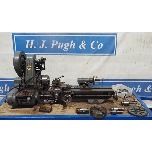 Myford metal working lathe in working order. Single phase. Comes with ...