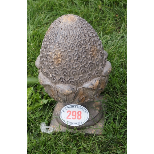 Resin acorn ornament