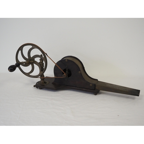 Antique blacksmiths forge hand crank bellows
