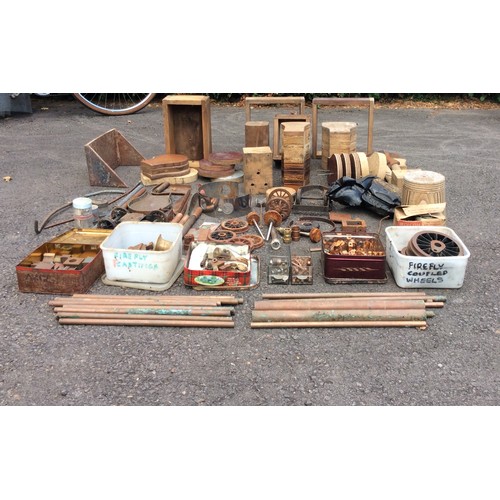 Mostly 5" scale model engine castings to include train chassis, wheels ...