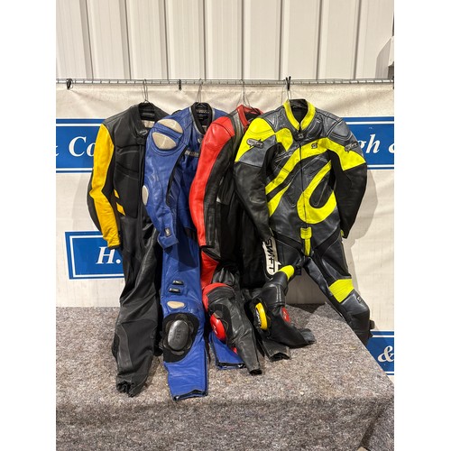Leather motorcycle racing suits - 4