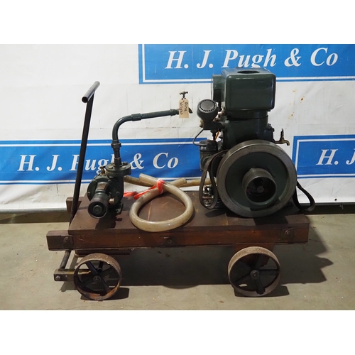 Ruston Hornsby PT 1½hp stationary engine with rotary motor pump on ...