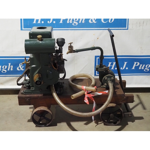 Ruston Hornsby PT 1½hp stationary engine with rotary motor pump on ...
