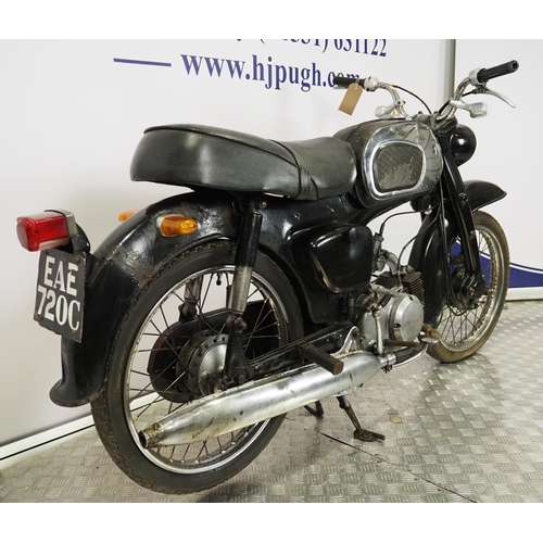 Honda C200 motorcycle. 90cc. 1965. Frame No. 166021 Engine No. 120486 ...