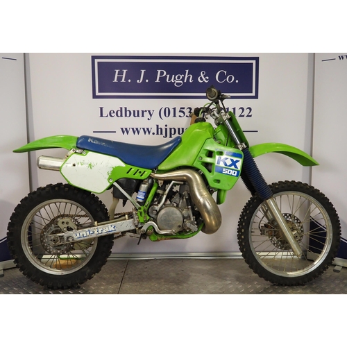 Kawasaki KX500 motocross bike. 1988. 500cc Runs and rides. Recent ...
