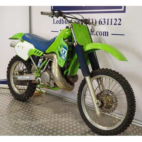 Kawasaki KX500 motocross bike. 1988. 500cc Runs and rides. Recent ...