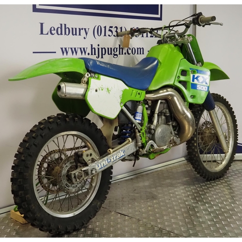 Kawasaki KX500 motocross bike. 1988. 500cc Runs and rides. Recent ...