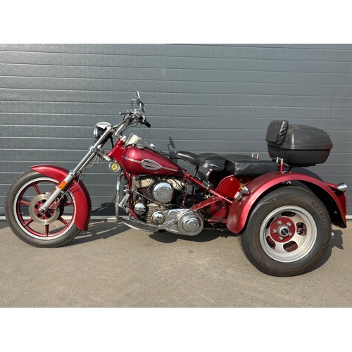 Harley Davidson Servi-Car motorcycle. 1958. 750cc Frame No. 5861375 ...