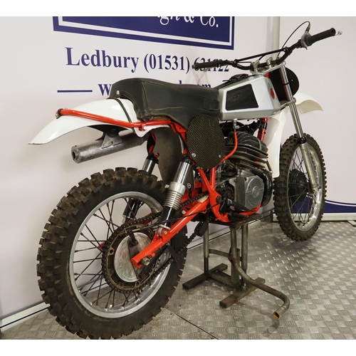 CZ380 motocross bike. 1975. 380cc Frame No. 981 800 2215 Engine No. 981 ...