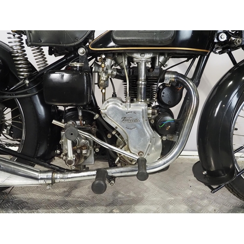 Velocette MAC 350 motorcycle. 1937. 349cc Engine No. 2886 Runs and ...