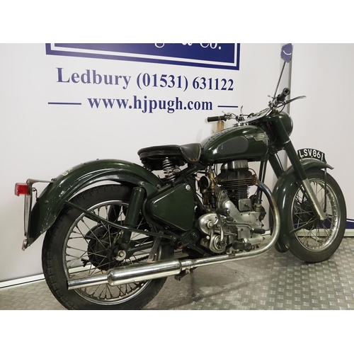 Royal Enfield Model G Deluxe motorcycle. 1956. 350cc Frame No. 37826 ...