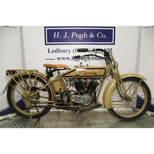 Harley Davidson Model J motorcycle. 1919. 998cc Frame No. US6128 Engine ...