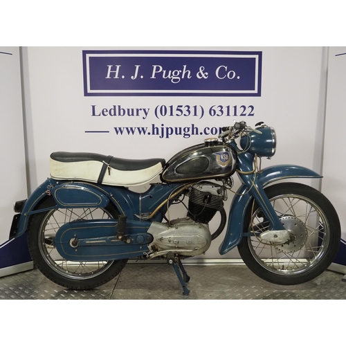 NSU Max motorcycle. 1956. 250cc Engine turns over with compression. Reg ...